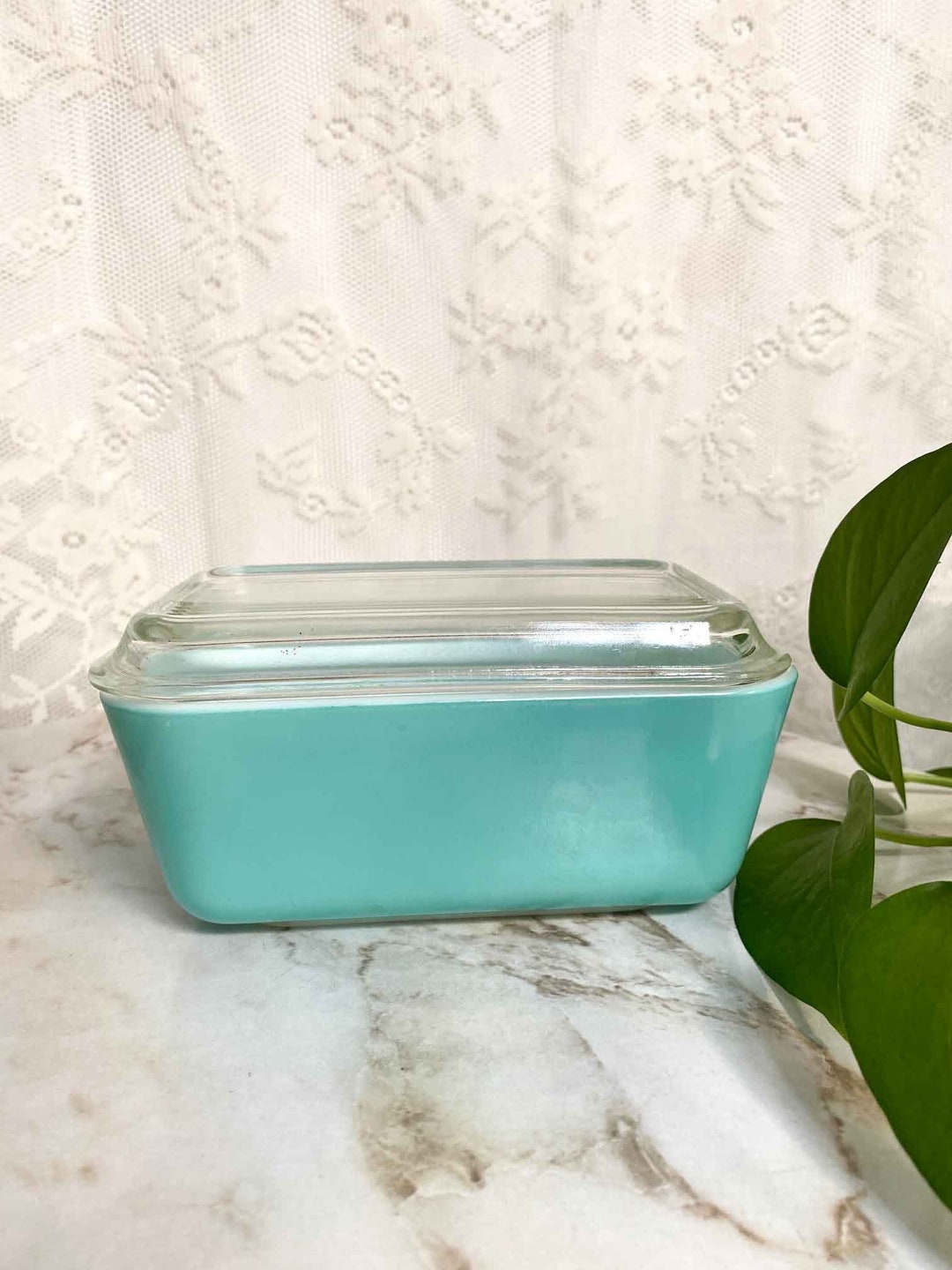 Vintage 1950's Pyrex Turquoise Robin's Egg Blue Refrigerator Fridge ...