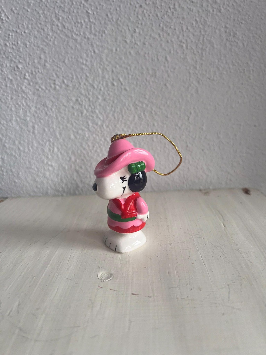 Vintage 1960's 1966 Snoopy's Sister Belle Christmas Tree Ornament, Belle as Cowgirl, Country ...