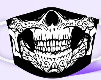 Skeleton Mouth Mask | Etsy