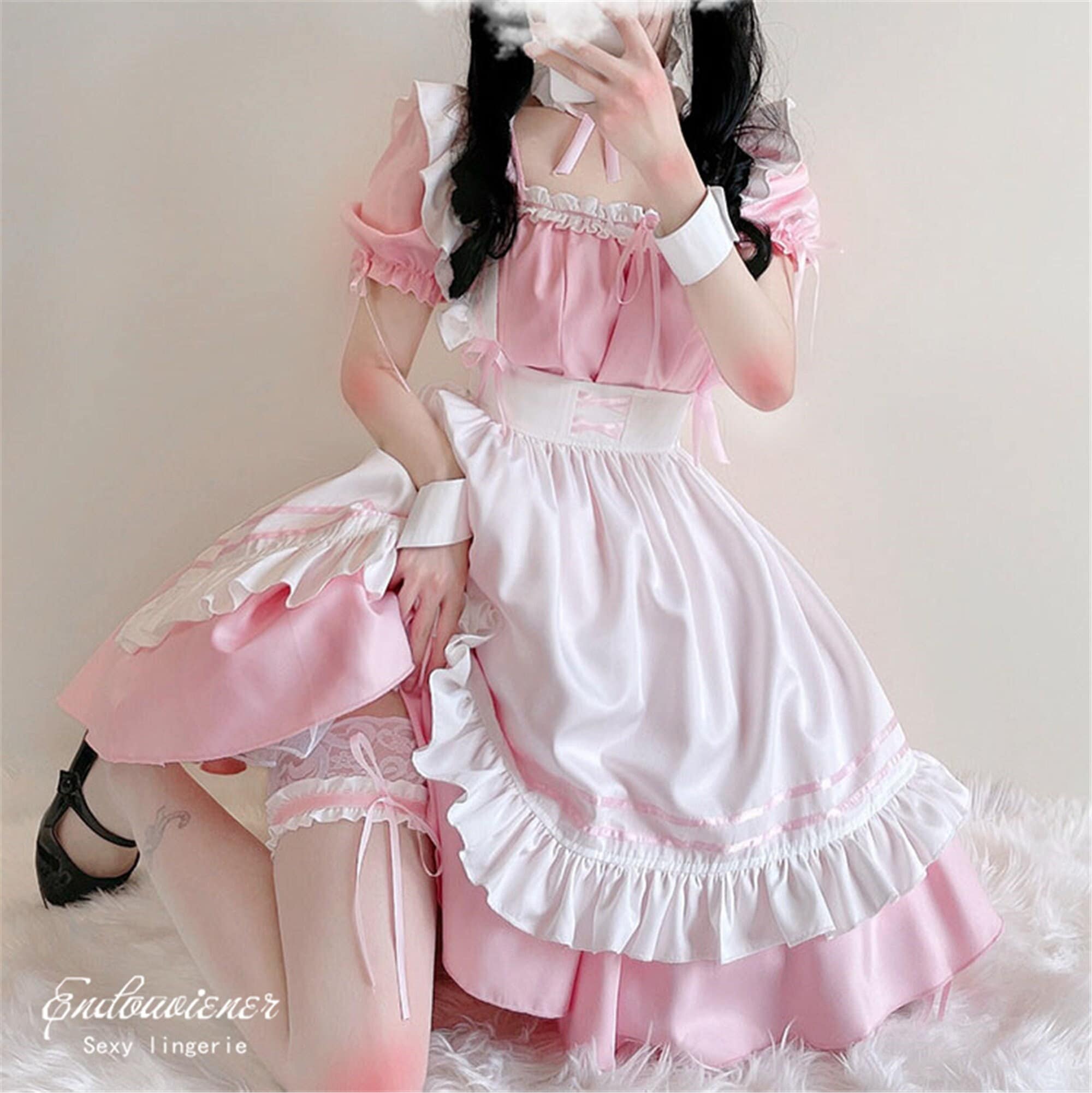 【本物新品保証】 Maid Outfit Ladies Sexy Backless Lingerie Naughty French Apron