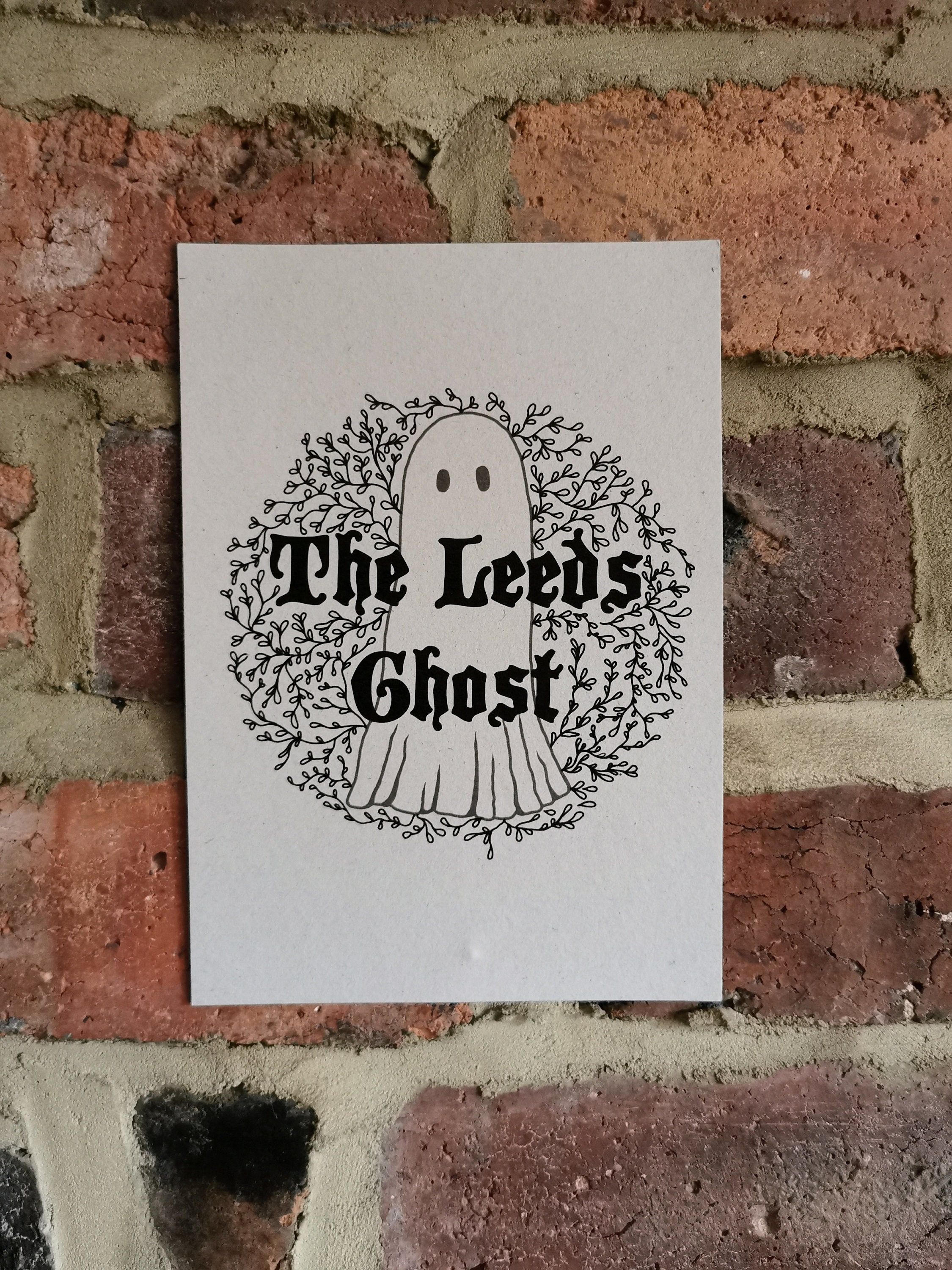 It's Spooky Season: the Leeds Ghost, 100% Recycled A5 Print - Etsy UK