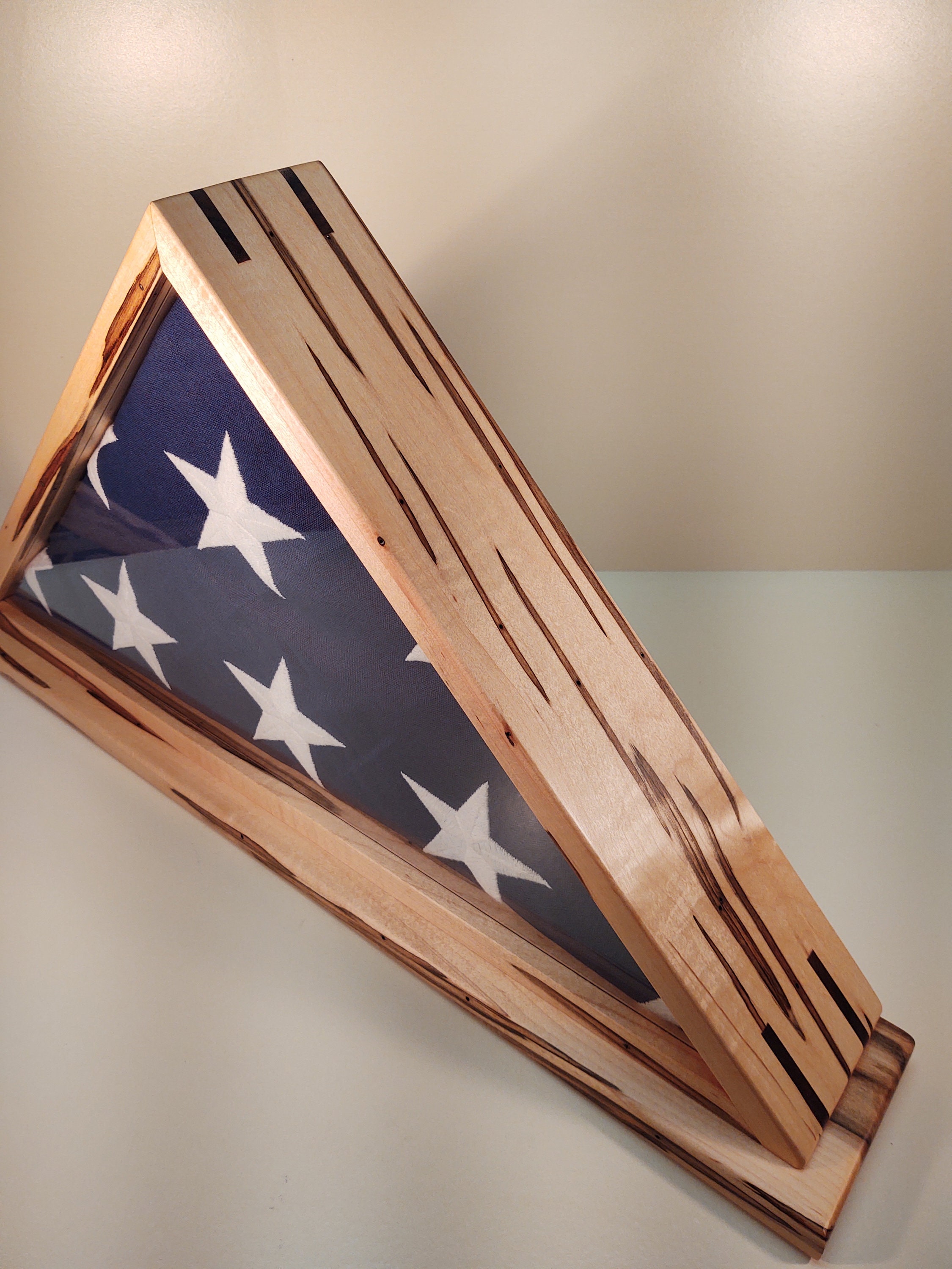 Wooden Memorial Flag Case - Etsy