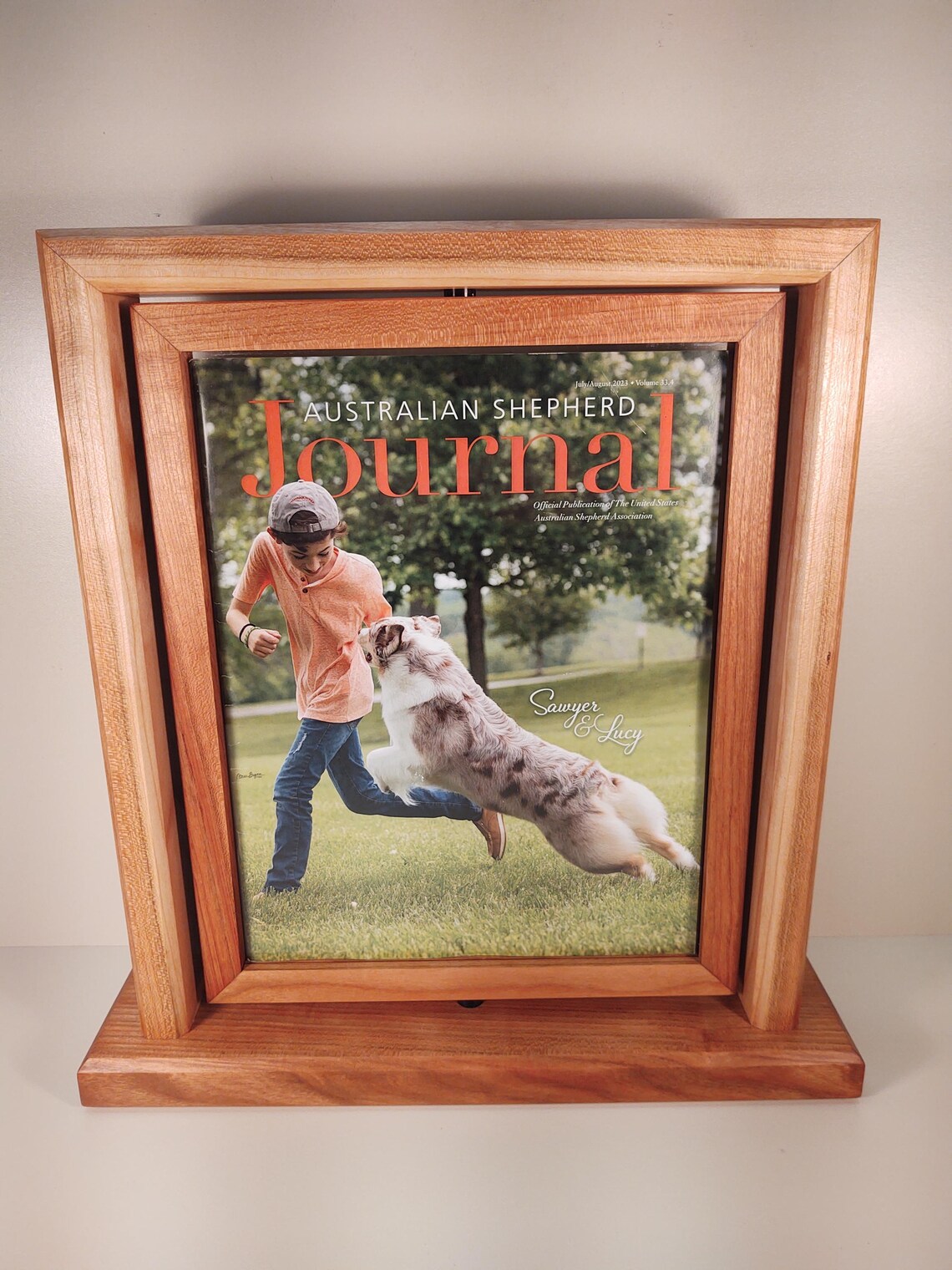 Wooden Magazine Display Frame - Etsy