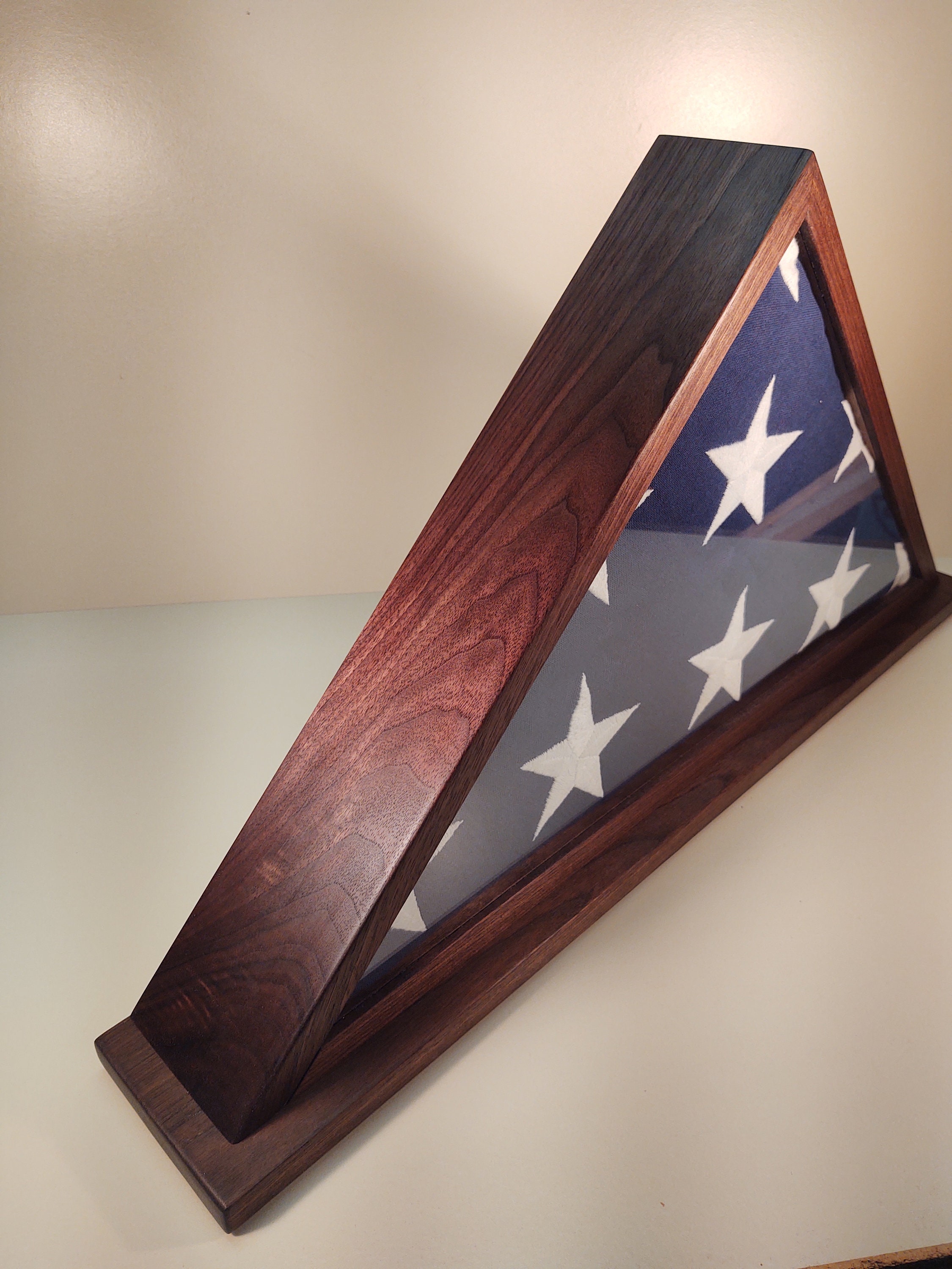 Wooden Memorial Flag Case - Etsy