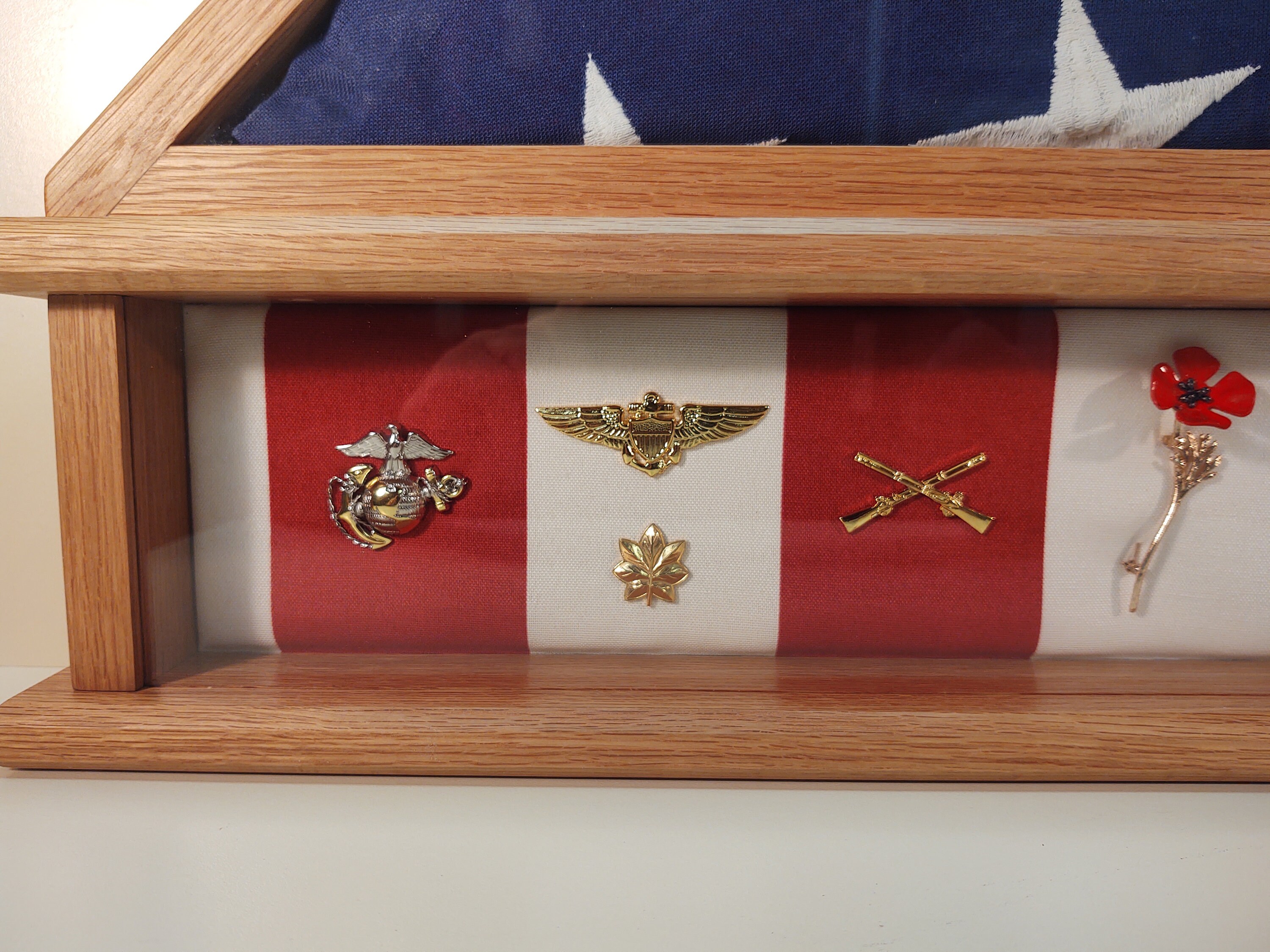 Wooden Memorial Flag Case Medal Display and Cremation Urn - Etsy