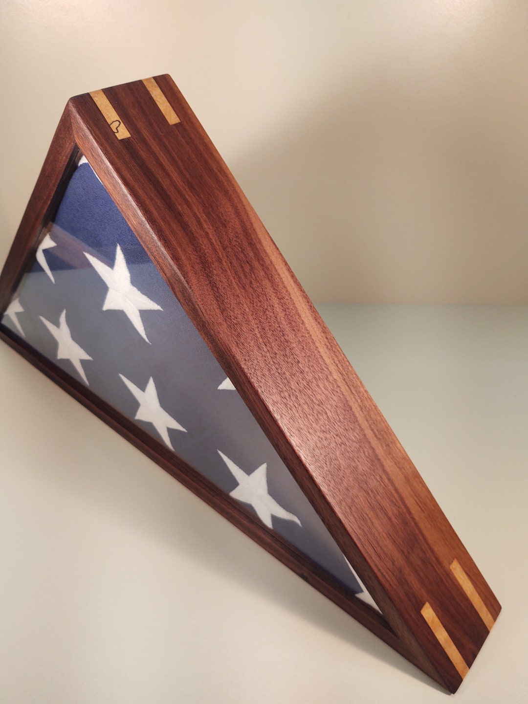 Wooden Memorial Flag Case - Etsy