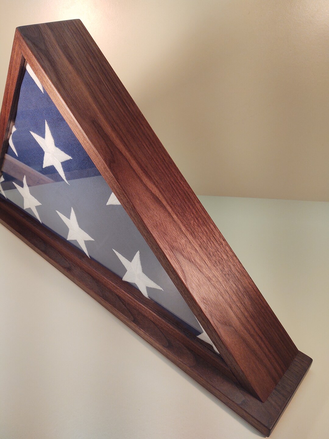 Wooden Memorial Flag Case - Etsy