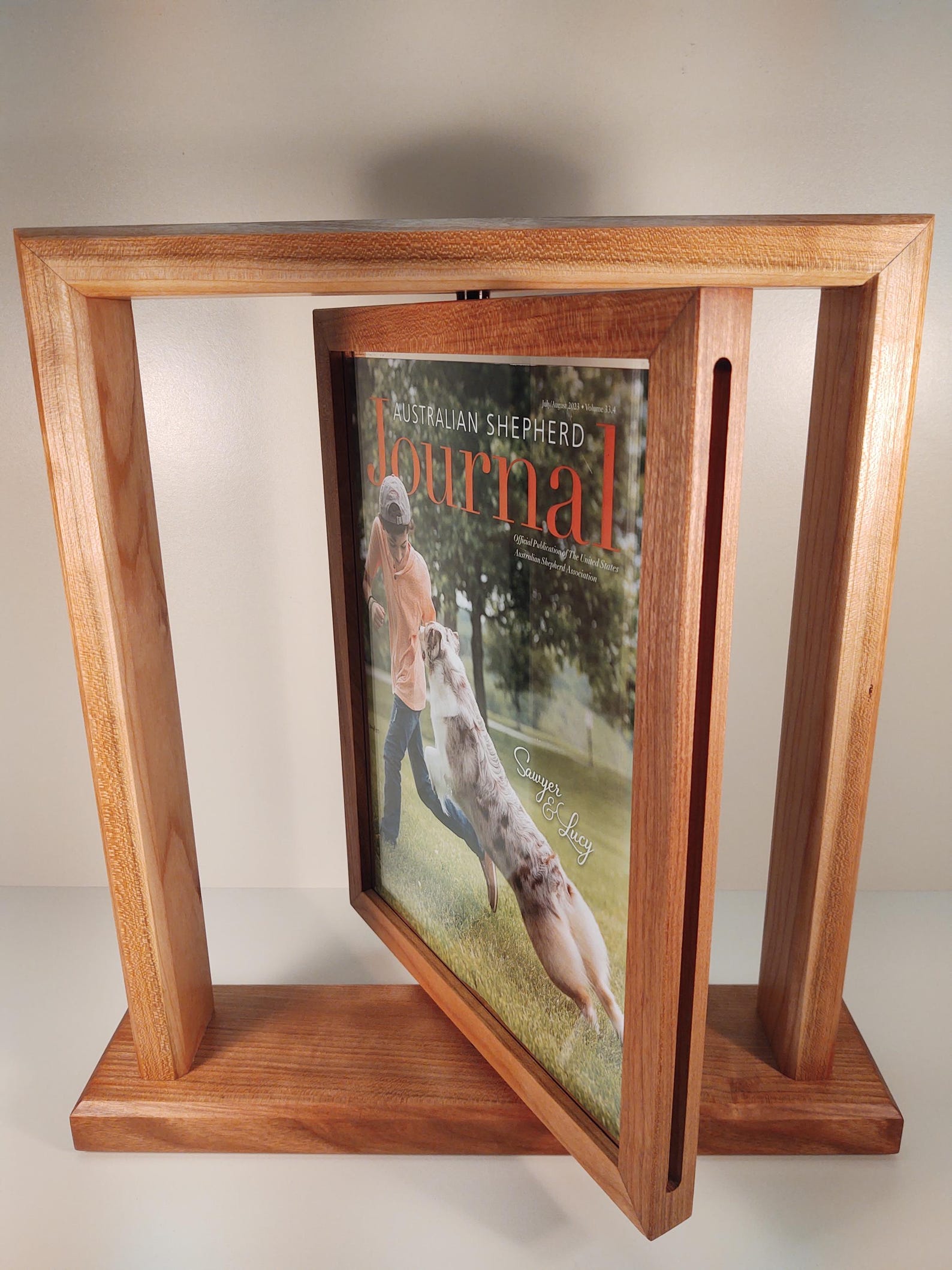 Wooden Magazine Display Frame - Etsy