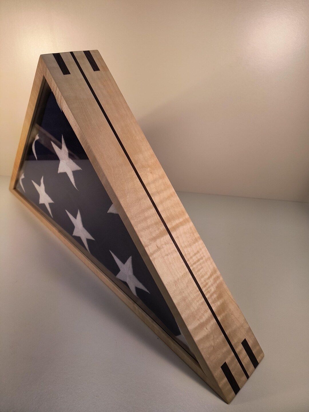 Wooden Memorial Flag Case - Etsy