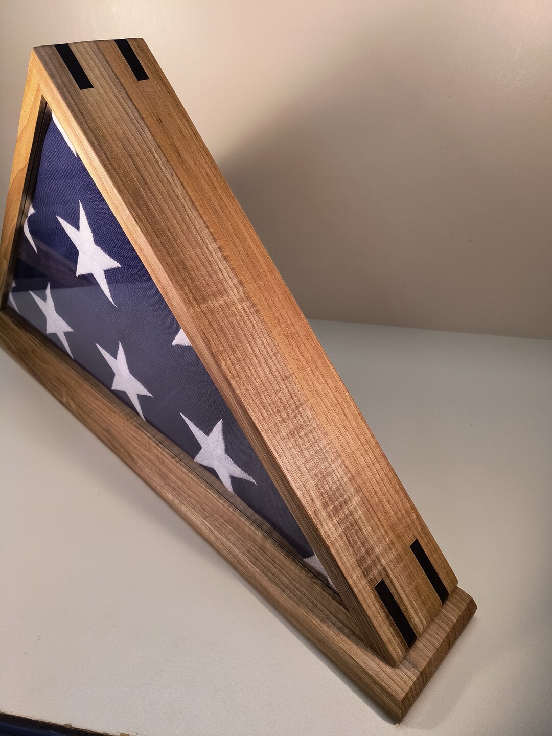Handmade Wooden Memorial Flag Case - Etsy