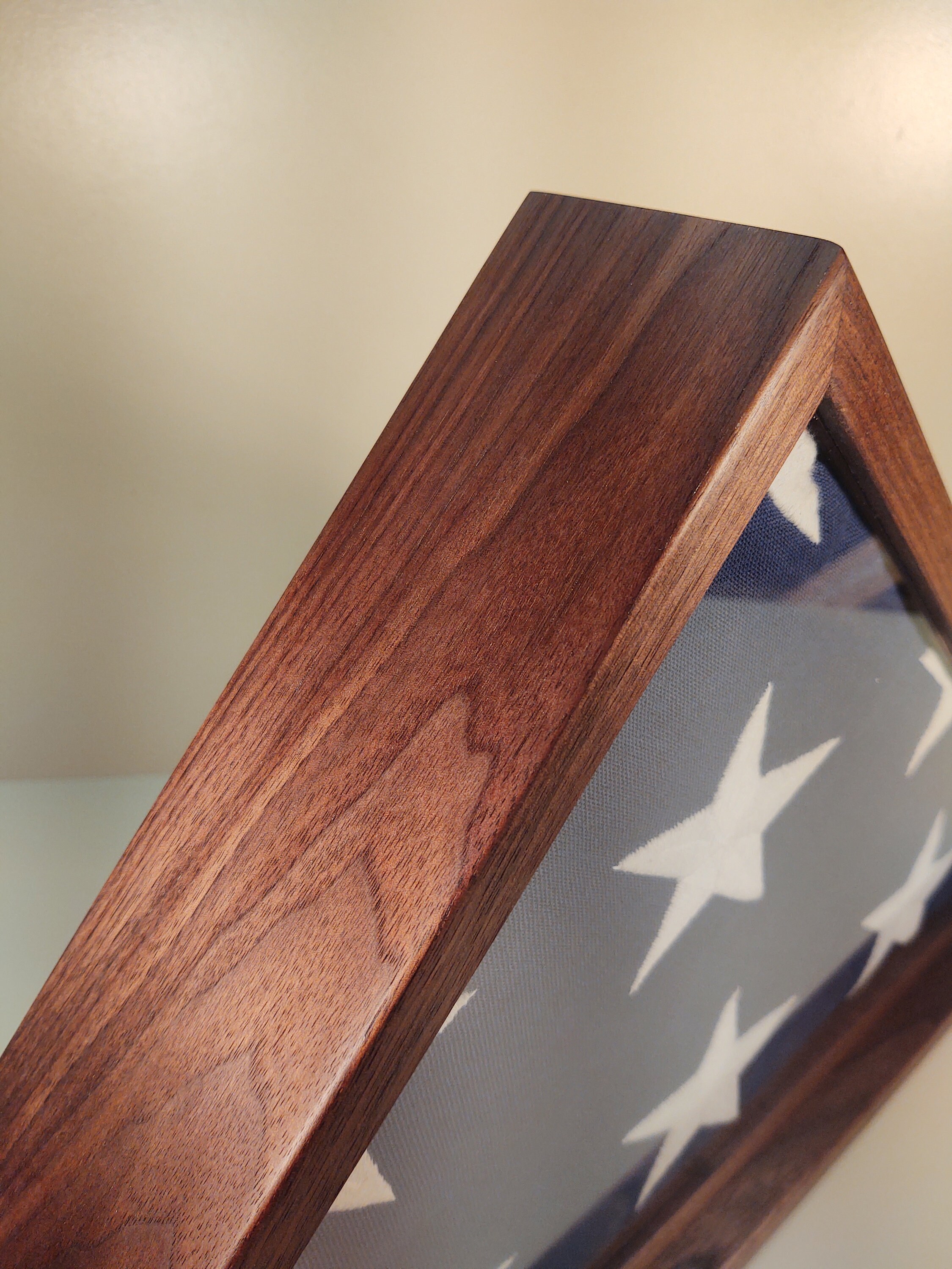 Wooden Memorial Flag Case - Etsy