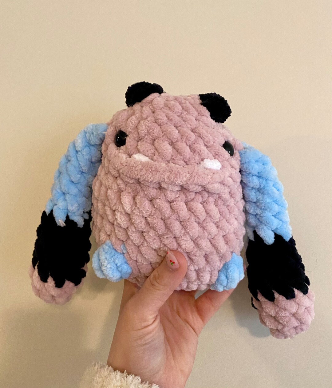 Mort the Monster Plushie Amigurumi Yeti Stuffed Animal Gift Plush Toy ...