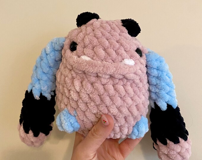Mort the Monster Plushie | Amigurumi Yeti Stuffed Animal | Gift | Plush ...