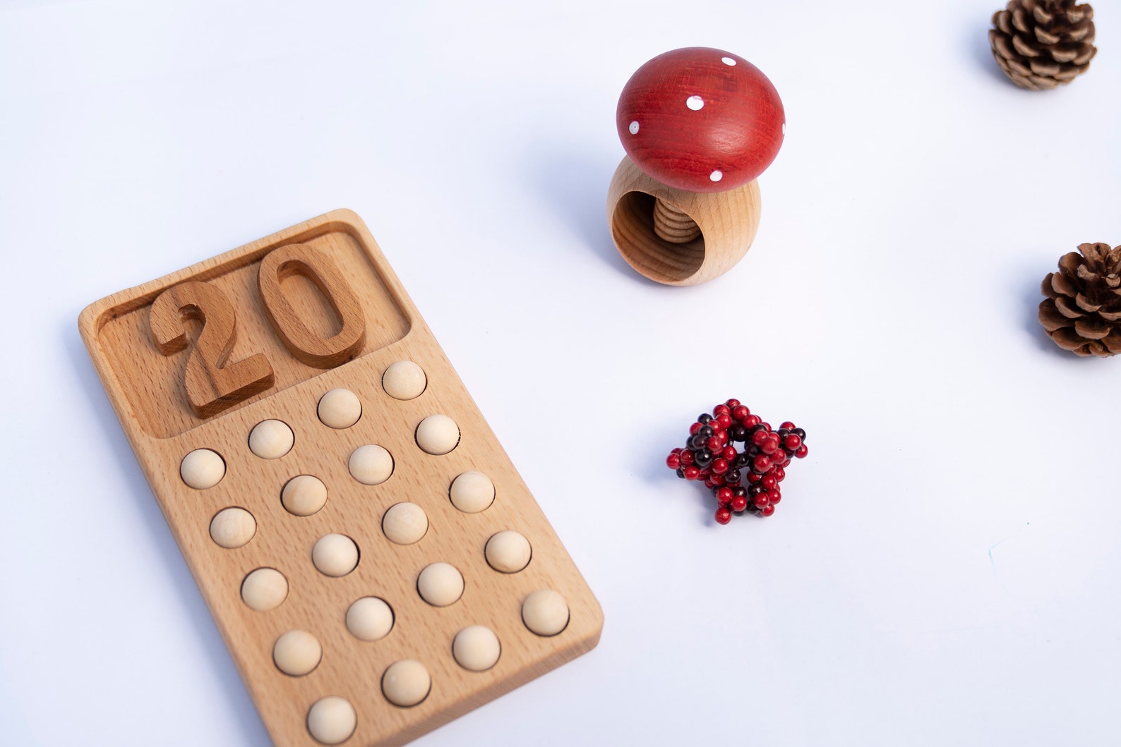 Wooden Numbers Counting Set. 0 to 20 Numbers for Toddlers | Etsy