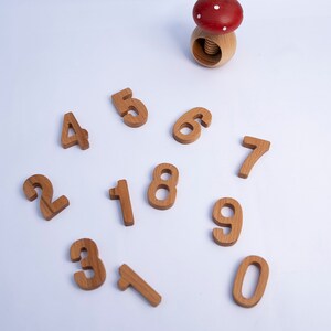 Wooden Numbers Counting Set. 0 to 20 Numbers for Toddlers Montessori ...
