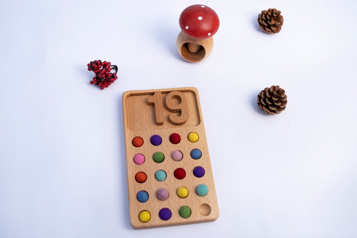 Wooden Numbers Counting Set. 0 to 20 Numbers for Toddlers | Etsy