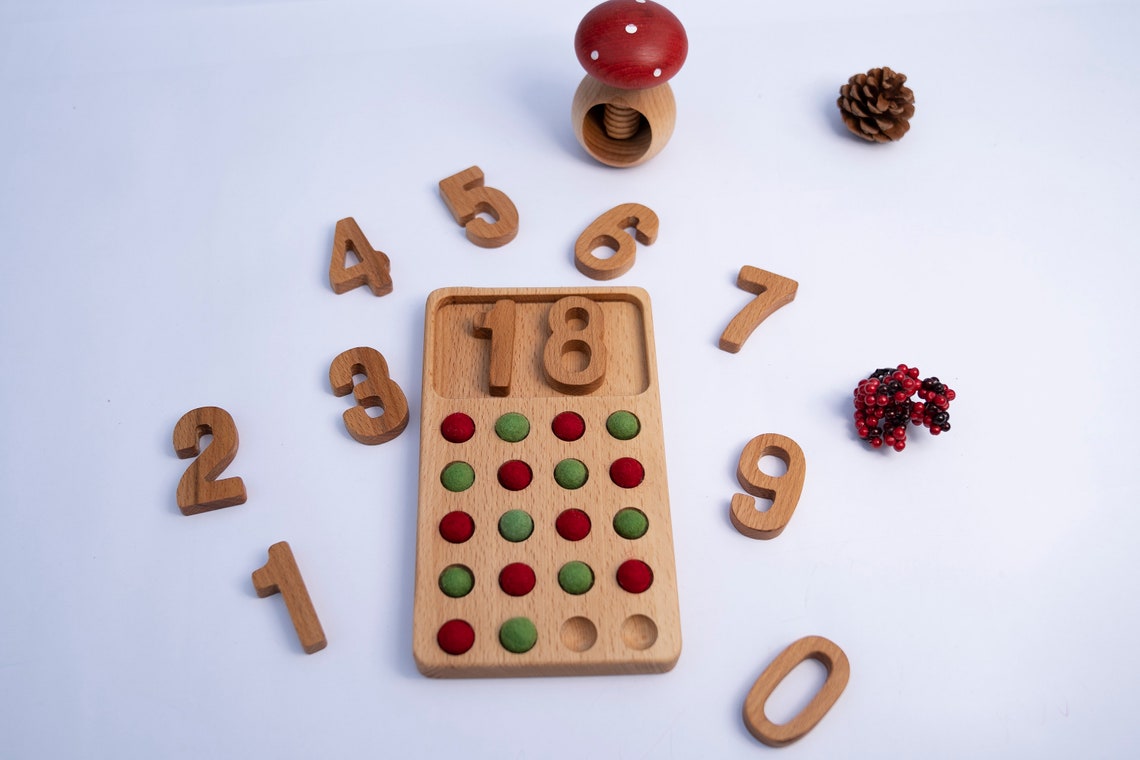 Wooden Numbers Counting Set. 0 to 20 Numbers for Toddlers | Etsy