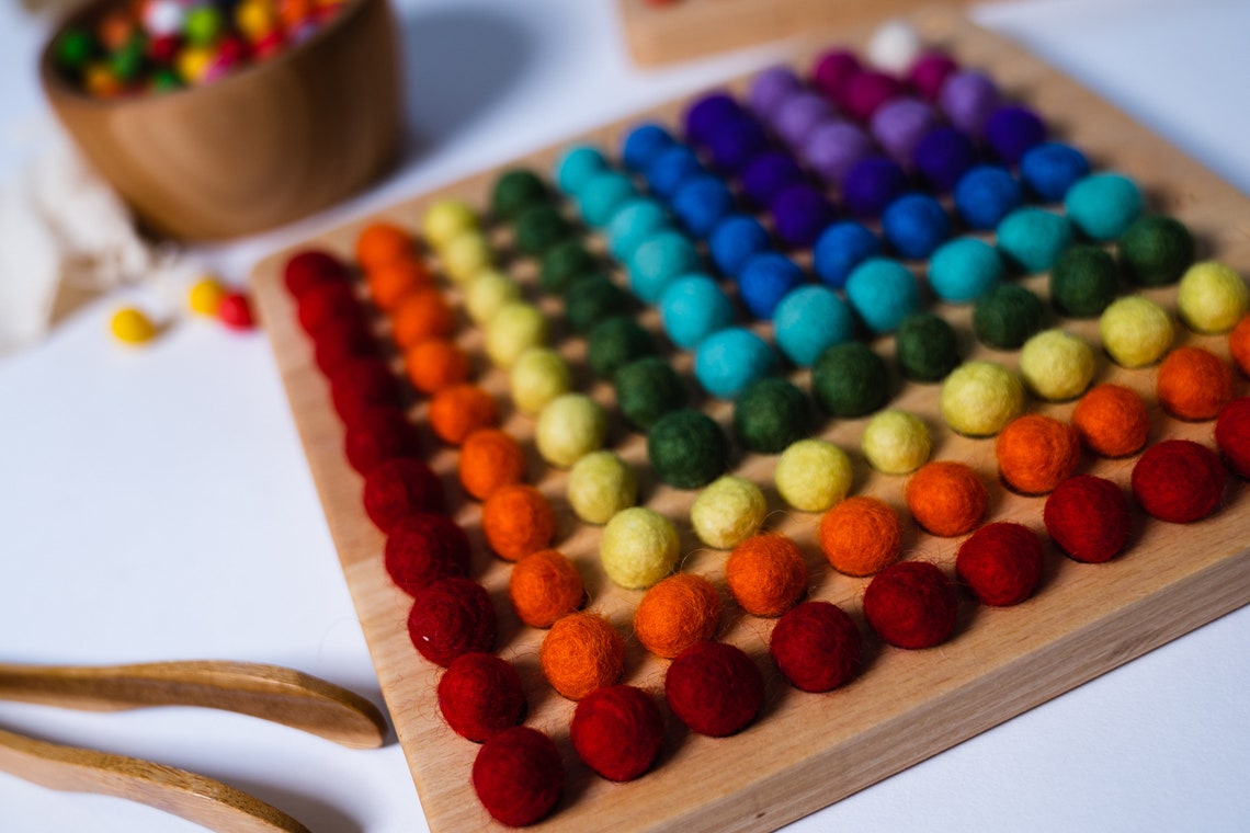 100 BOARD. 10 Times Multiplication Math Set With Included Wooden or ...