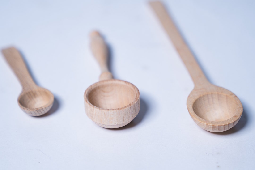 Scoops. Wooden Kitchen Utensils for Kids. Montessori Sensory Bin Tools ...