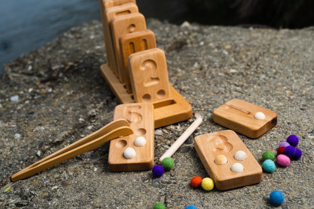 Montessori 1 to 10 Number Learning, Counting and Tracing Math Set With ...