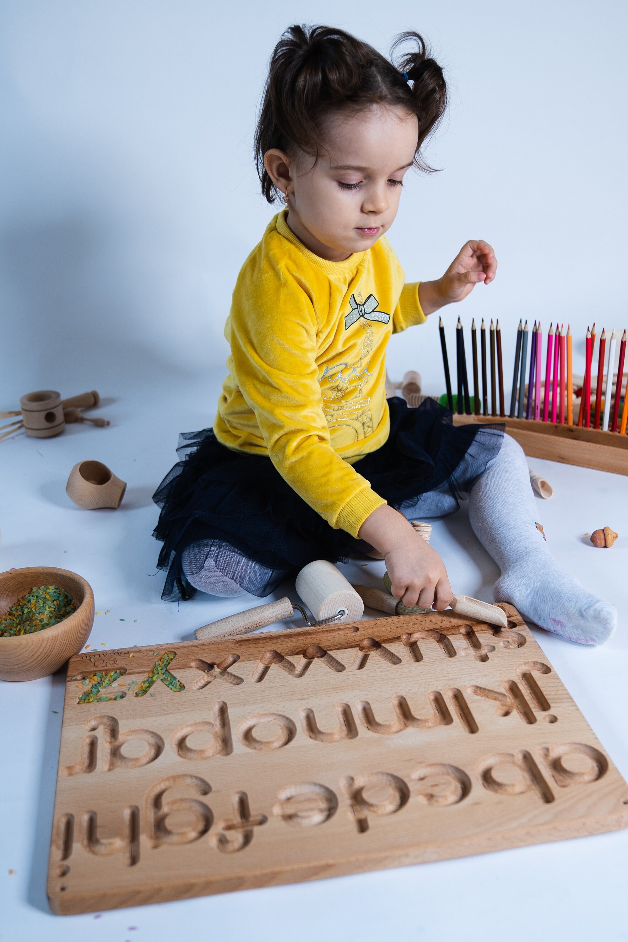 Heuristic & Open Ended Play Set Kitchen Wooden Utensils for | Etsy