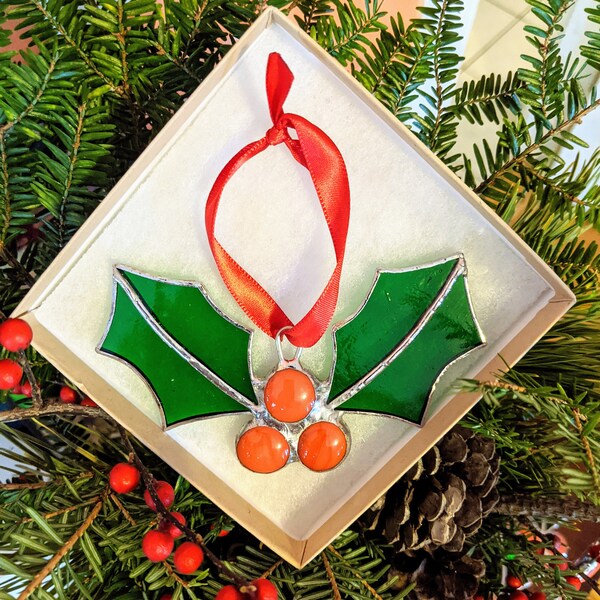 Stained Glass Holly - Etsy