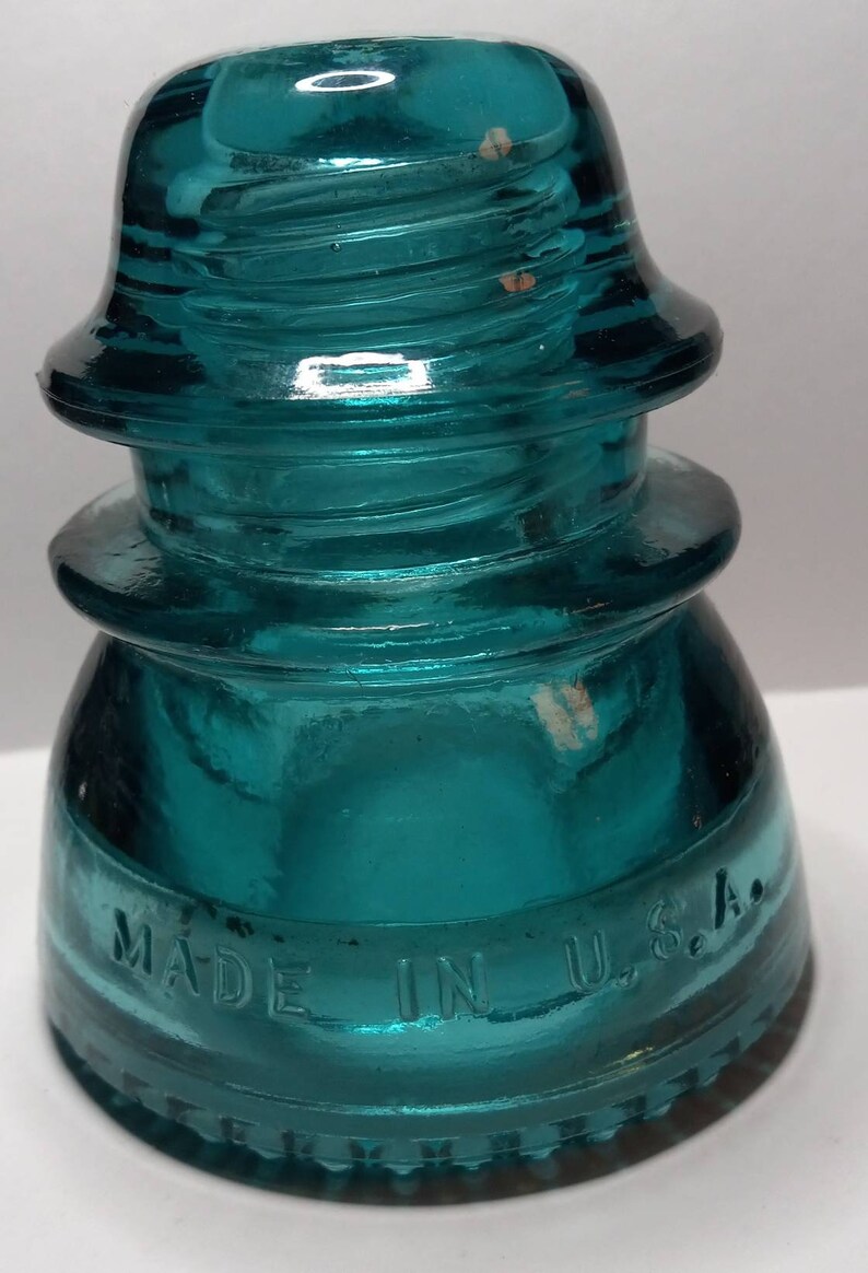 Antique Green Glass Insulators Hemingray - Etsy
