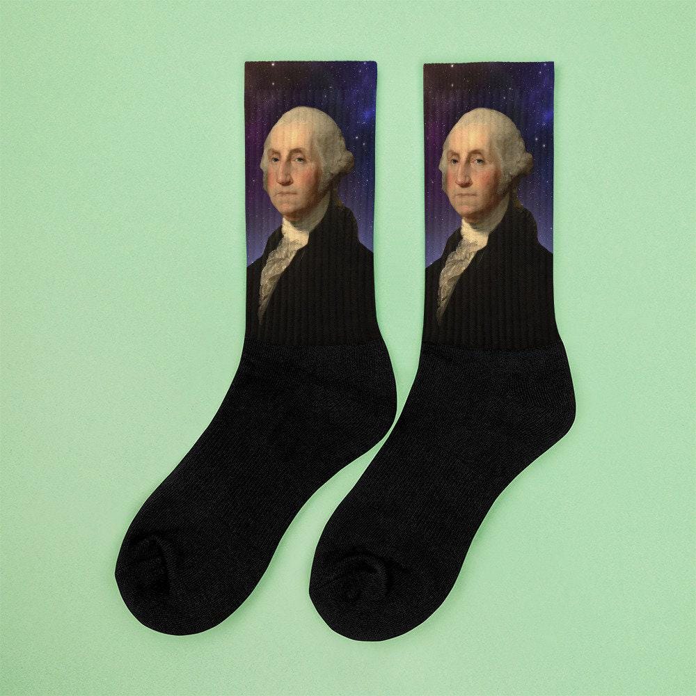 George Washington in Space Socks - Etsy