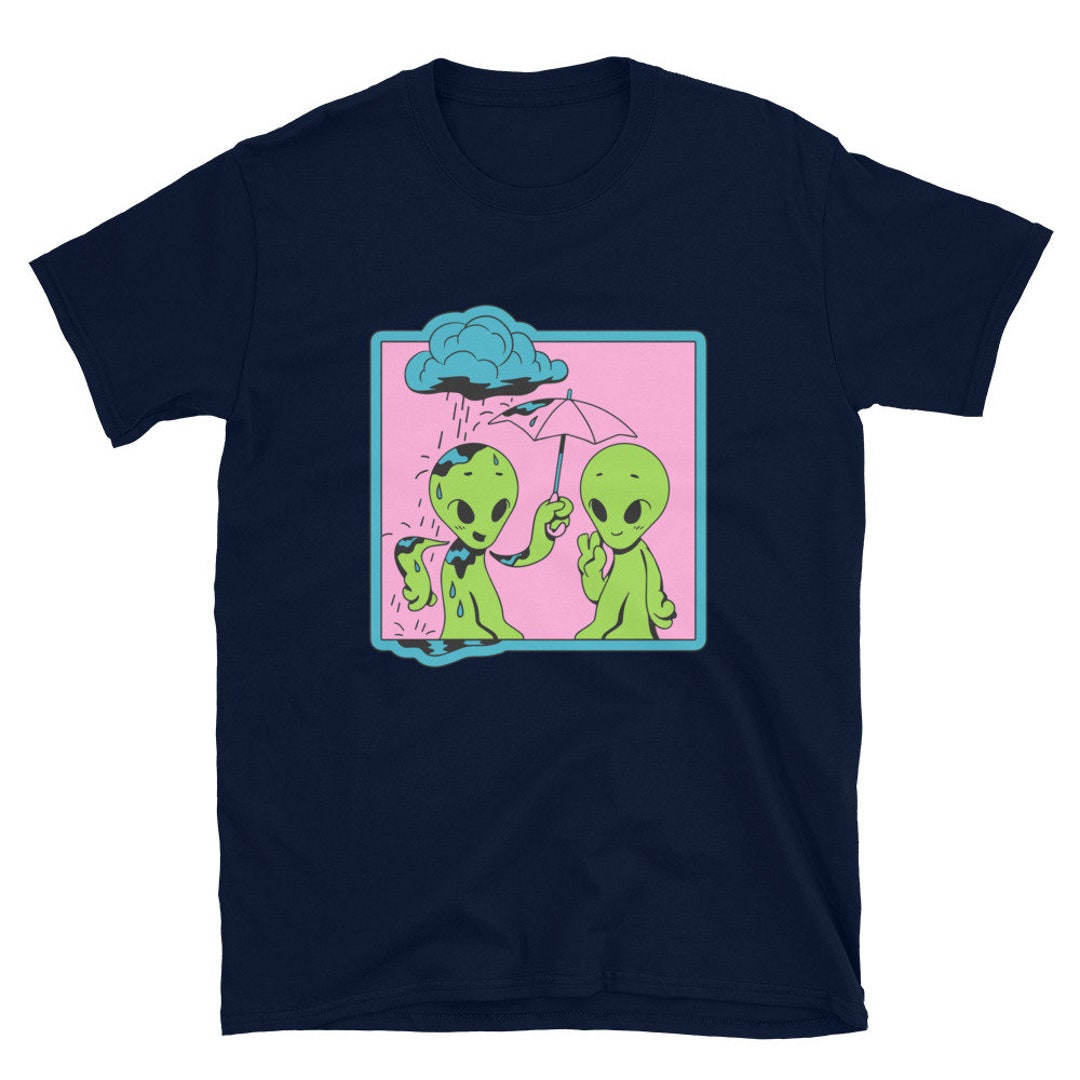 Alien Cartoon T-shirt - Etsy