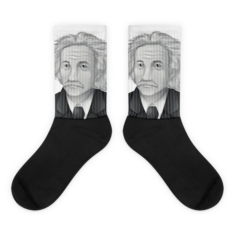 Albert Einstein Socks - Etsy