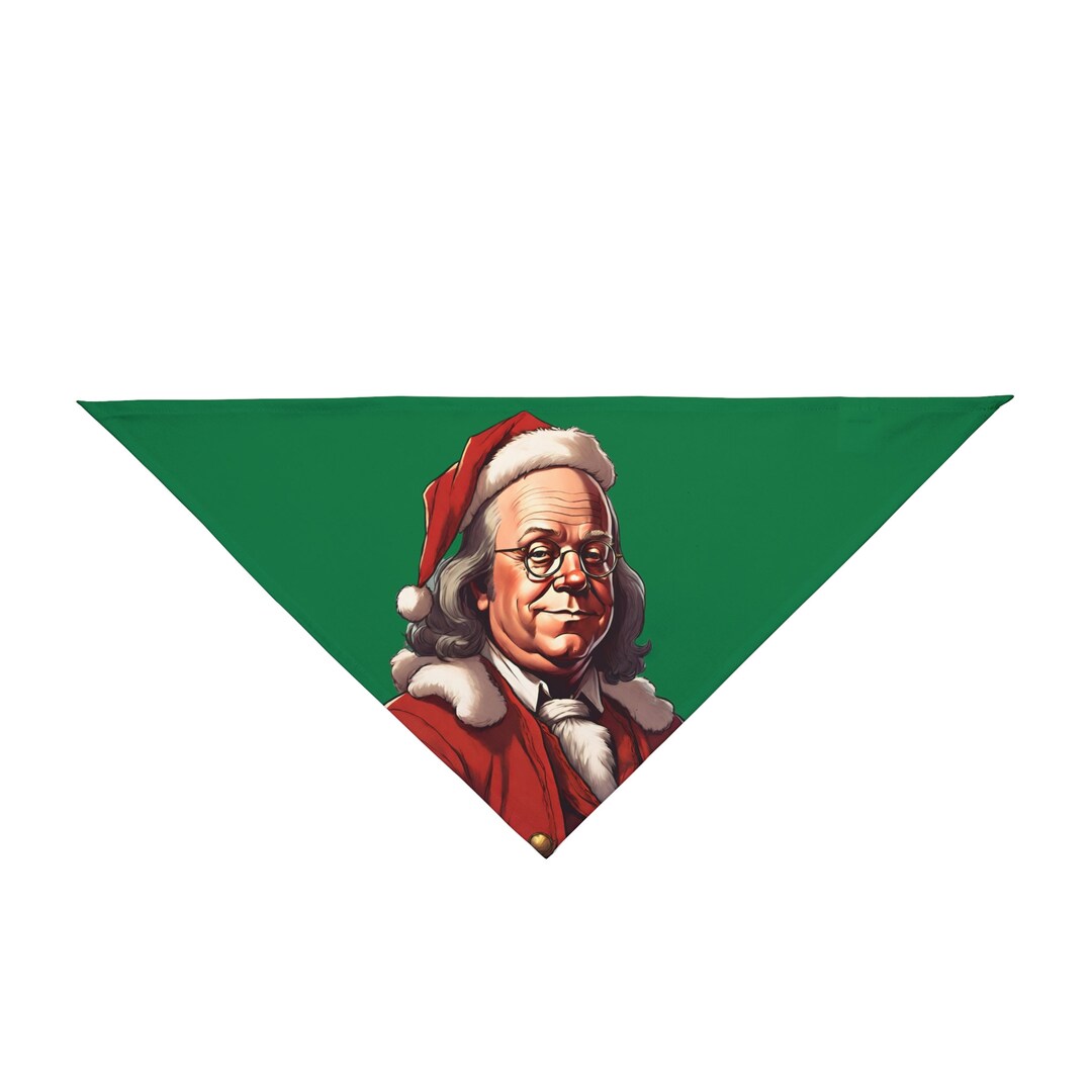 Ben Franklin Christmas Pet Bandana - Etsy