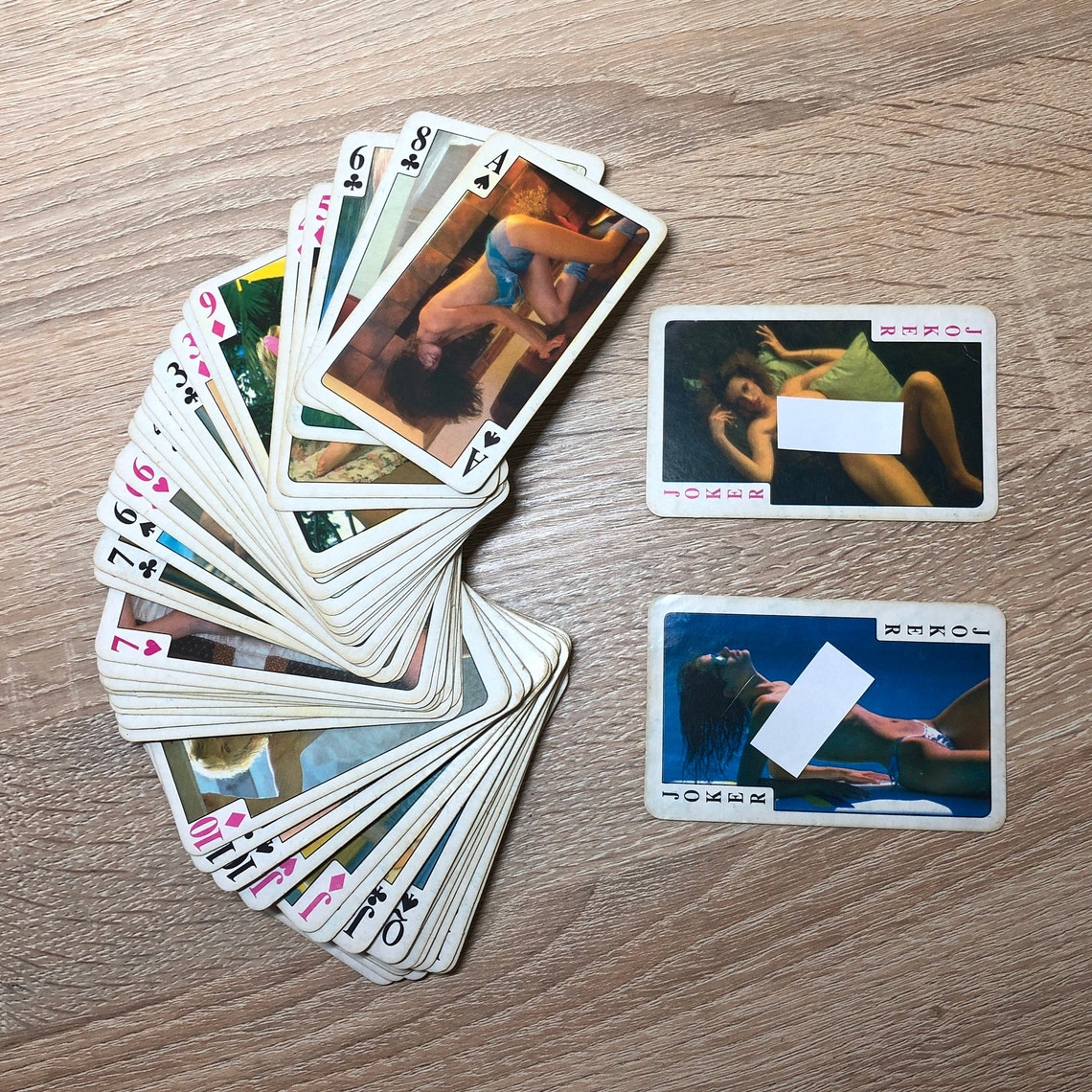Vintage Adult Playing Cards Incomplete Deck Of Playing Cards Etsy