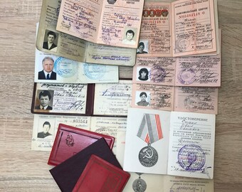 Soviet Union Id Card - Etsy