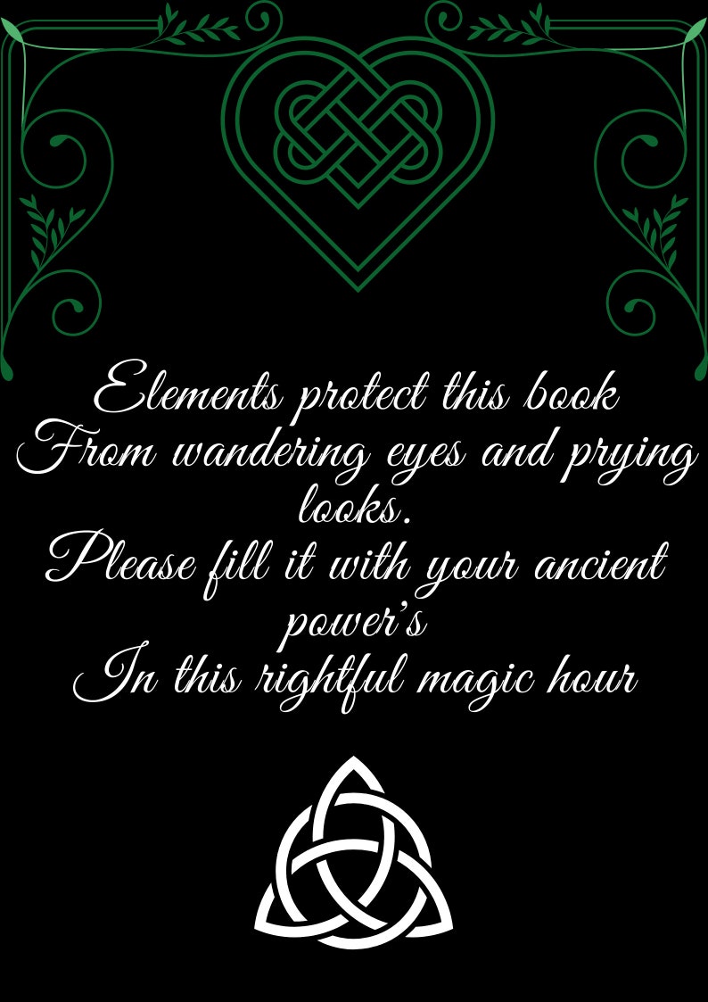 Witchcraft Spell Book. Notepad. Spell Diary. Notebook. INSTANT DOWNLOAD ...
