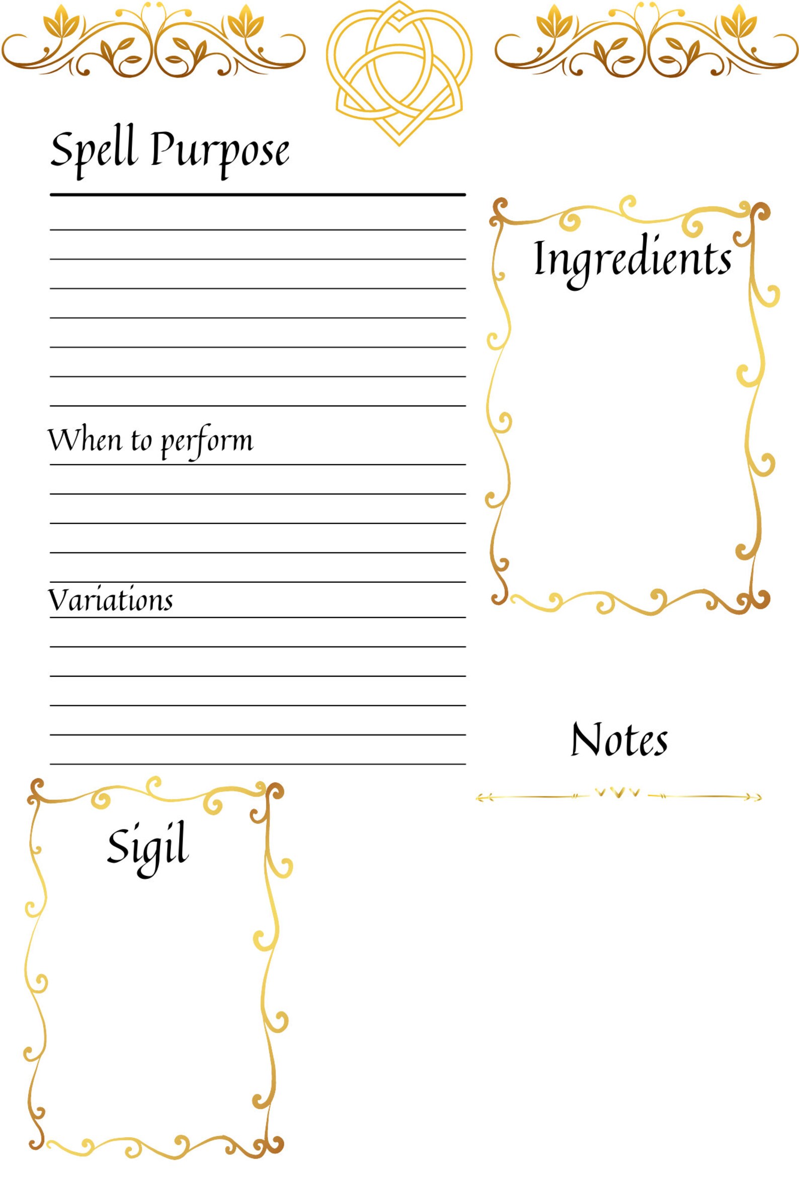 Witchcraft Spellbook Custom Notebook Spellbook Journal Notebook Book of ...