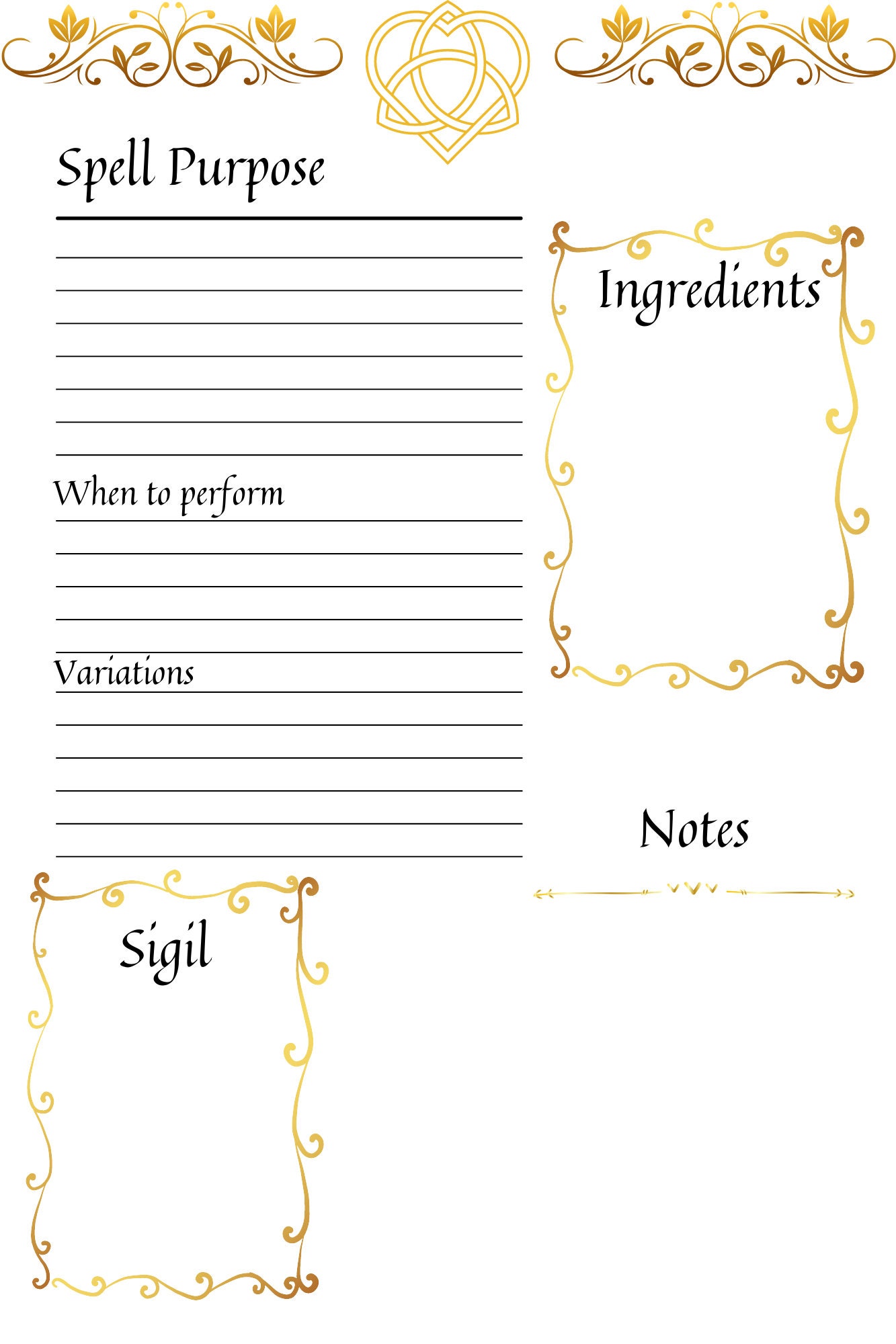 Witchcraft Spellbook Custom Notebook Spellbook Journal Notebook Book of ...