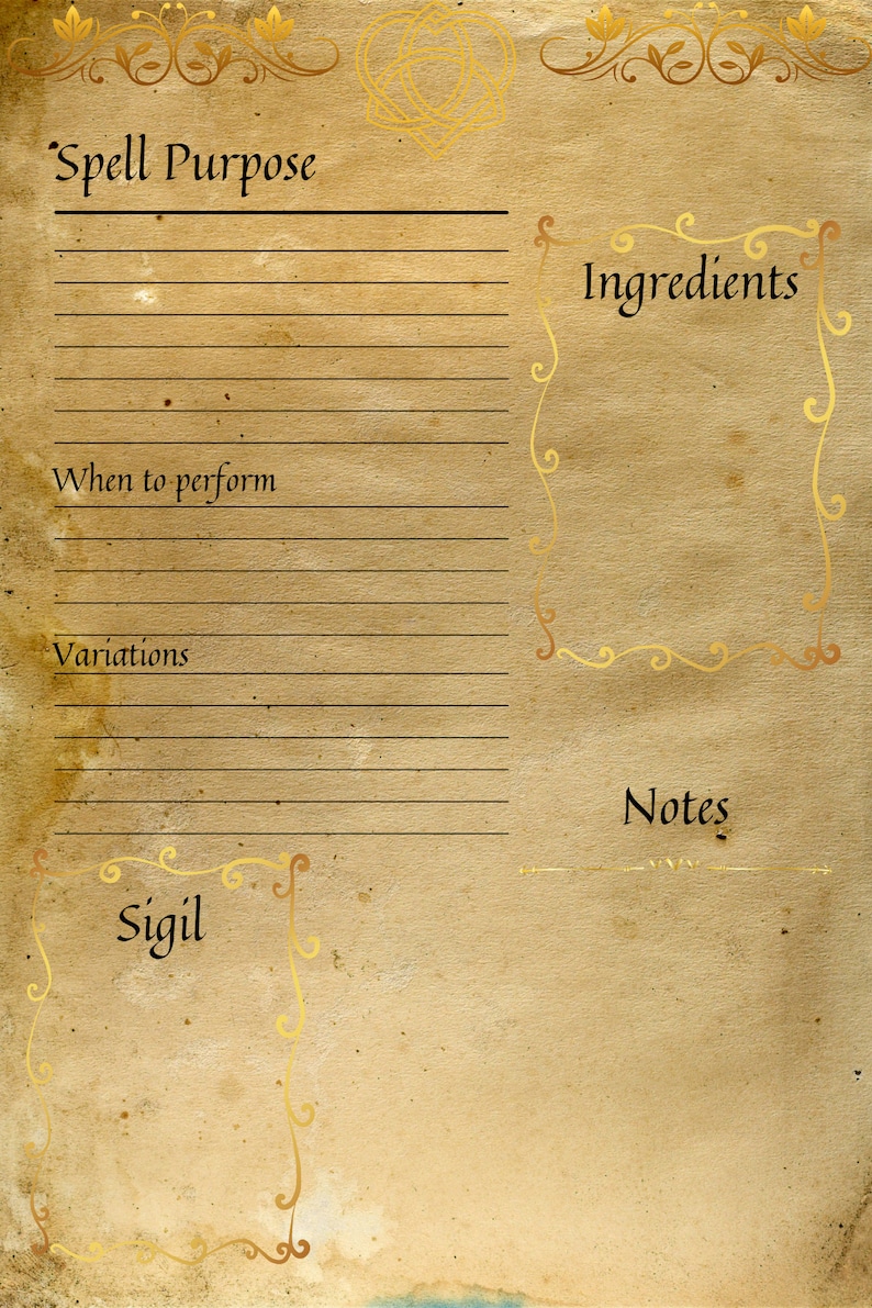 Witchcraft Spellbook Custom Notebook Spellbook Journal Notebook Book of ...