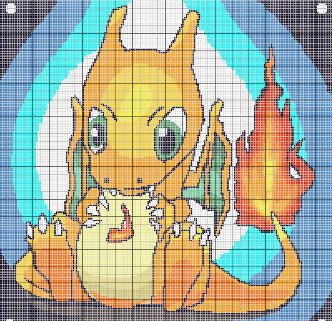 Crochet BABY DRAGON, Graph C2c, Row by Row Pdf Instant Download INC ...