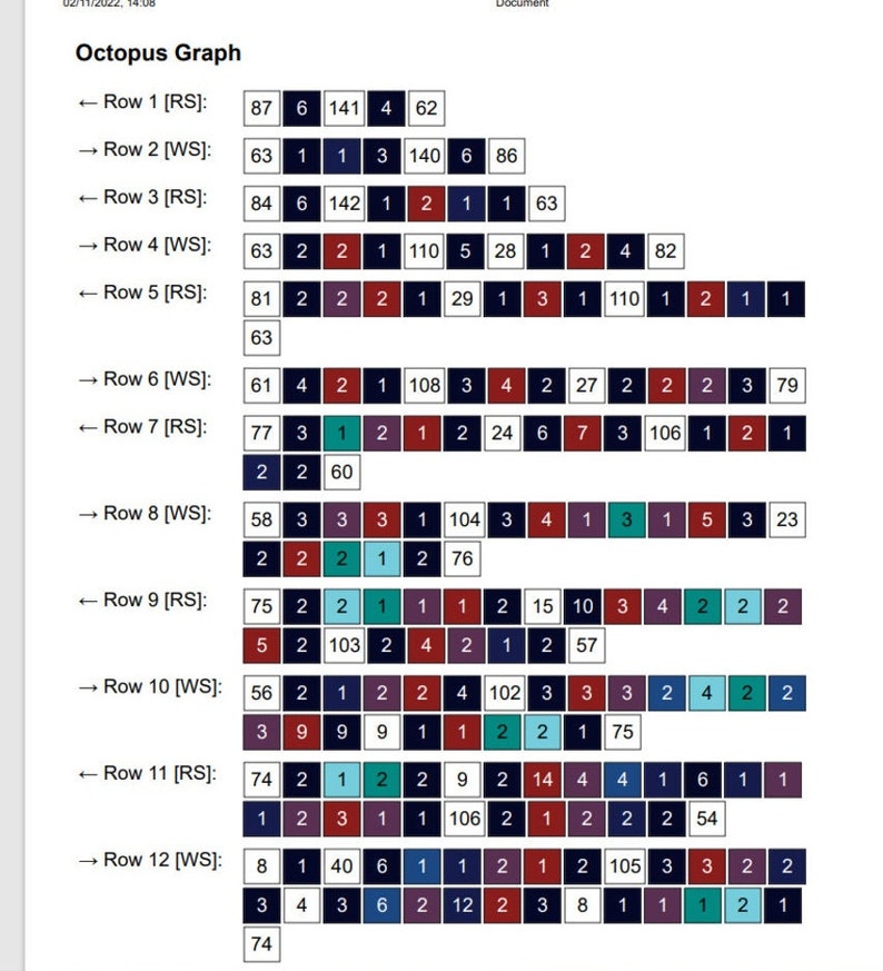 Octopus Crochet Graphgan Pattern: C2C, Cross Stitch (digital Download ...