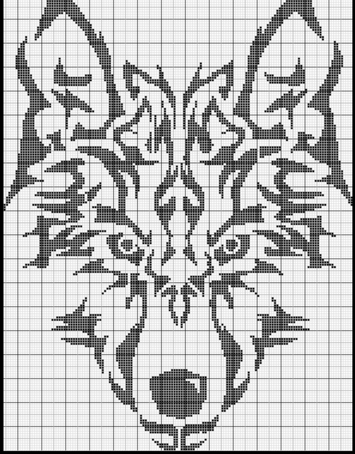 Crochet Wolf Graph Pattern - Instant PDF Access - Etsy