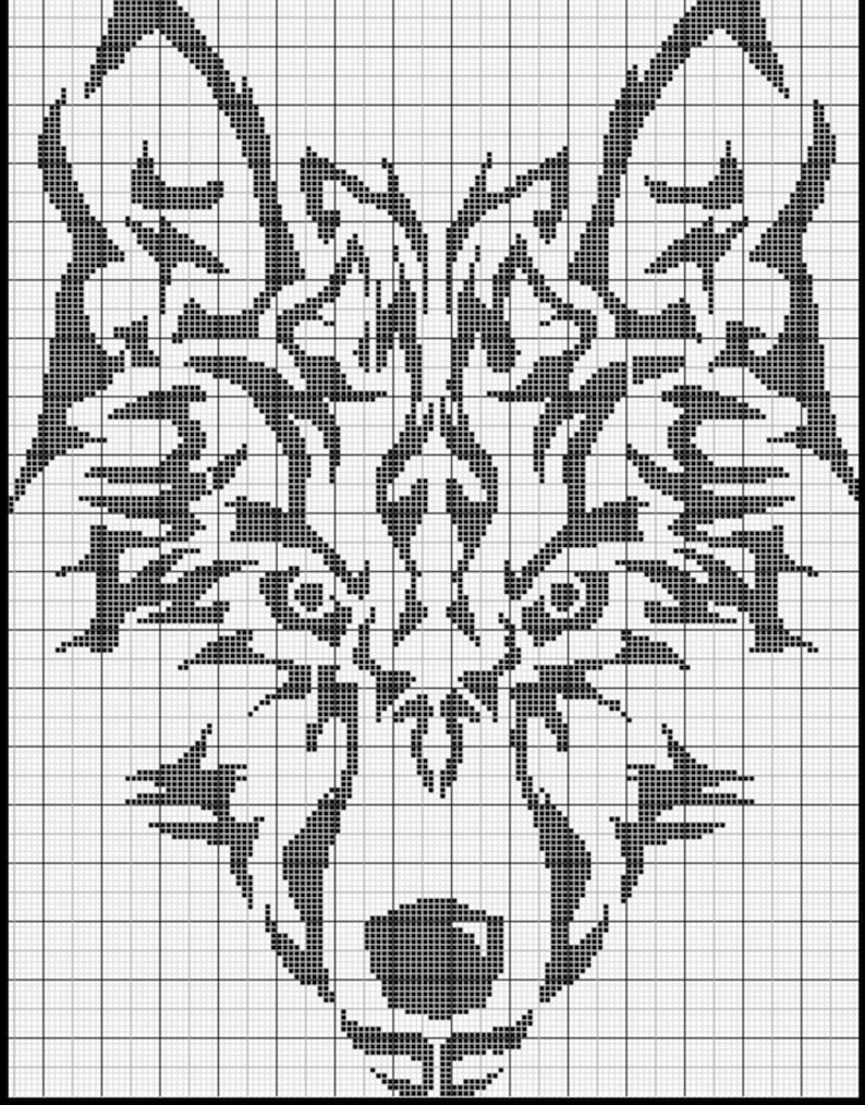 Crochet Wolf Graph Pattern - Instant PDF Access - Etsy