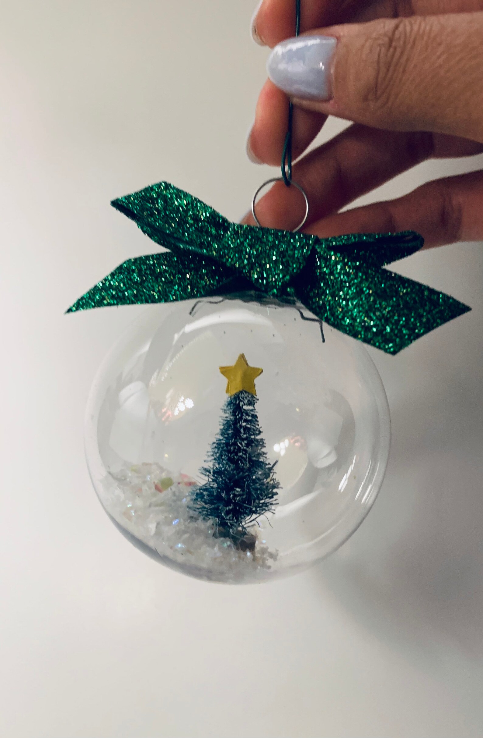 Snow Globe Ornament Christmas Tree Ornament Etsy