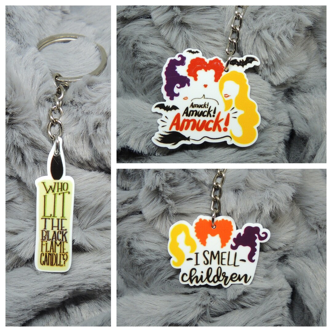 Hocus Pocus Inspired Resin Keychain - Etsy