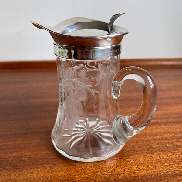 Glass Syrup Pitcher - Etsy