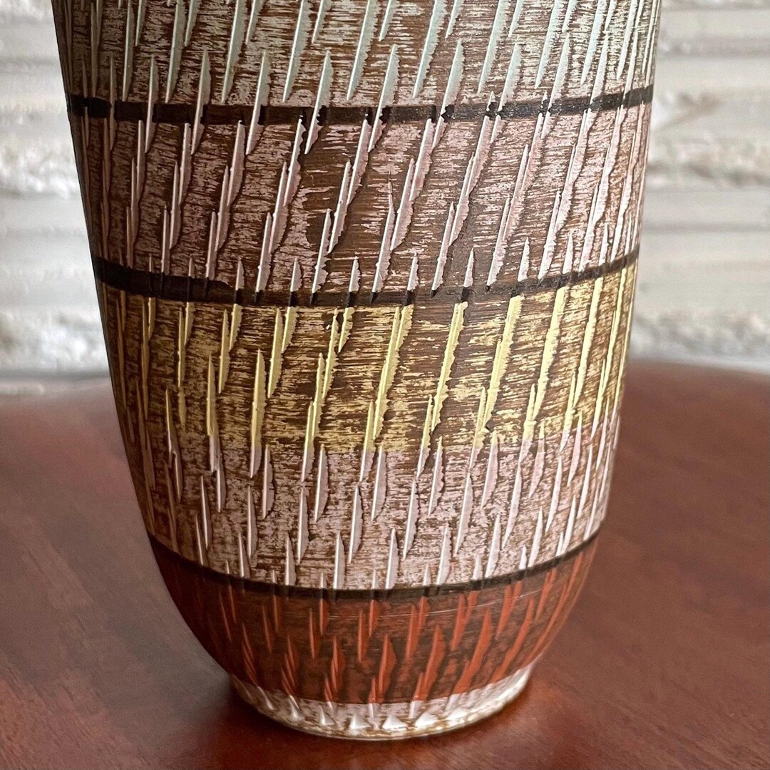 German Mid Century Modernist Pottery Vase by Dumler & Breiden, Hohr - Etsy