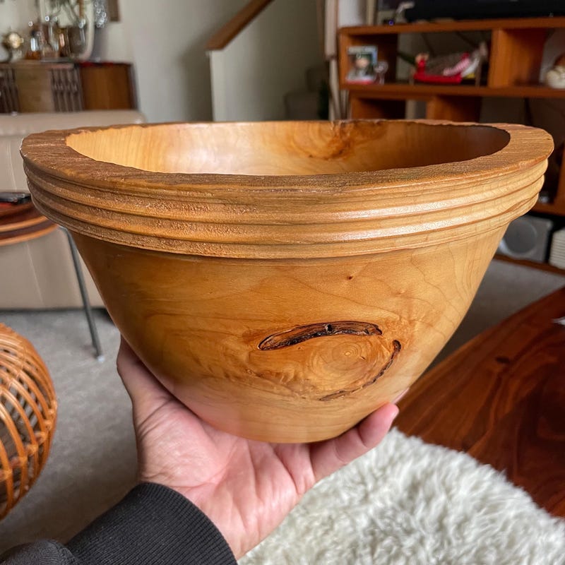Large Wood Bowl - Etsy