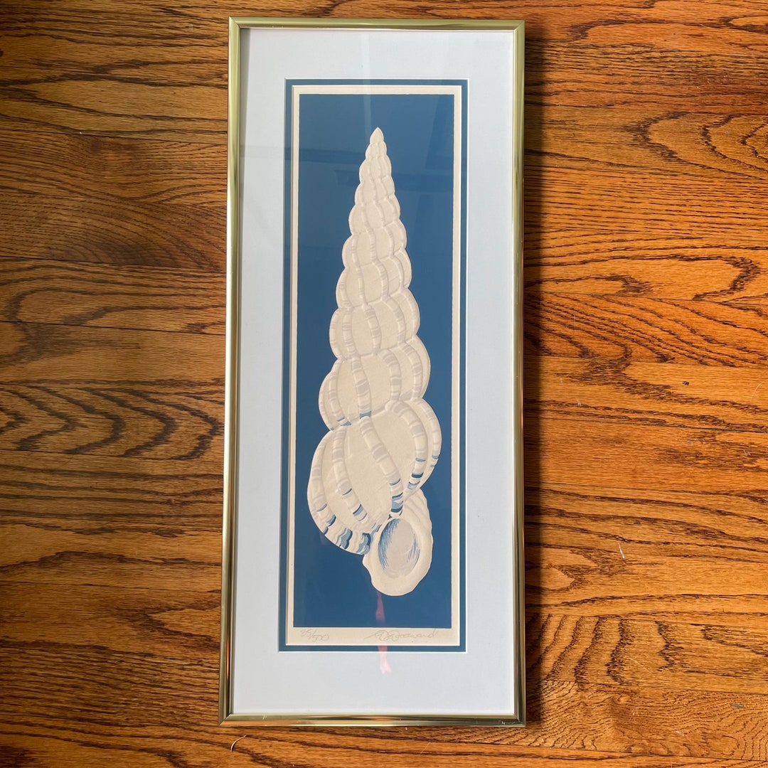 Wentle Trap Shell Serigraph Print by Famed Artist Warren Woodward ...