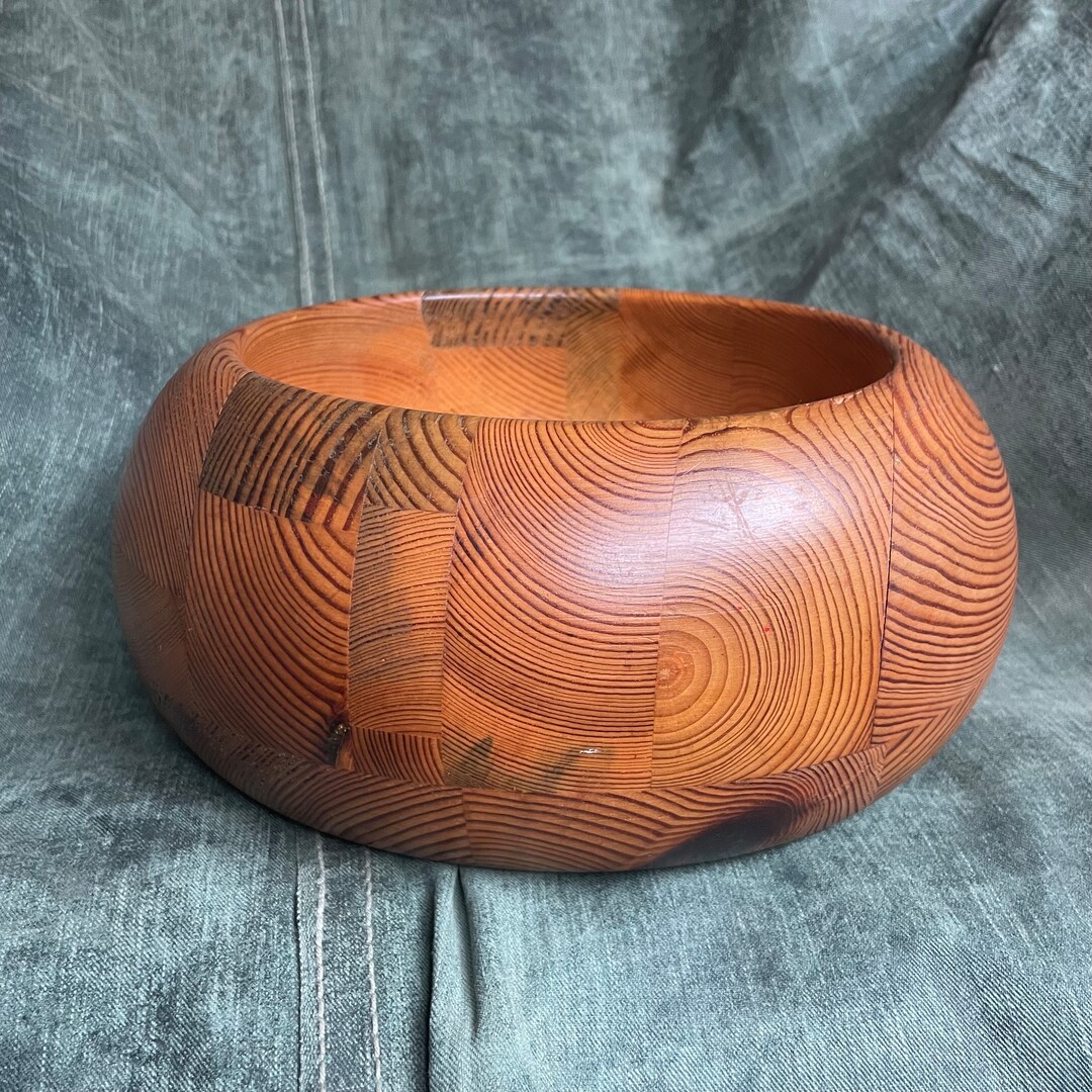 Stig Johnsson Spalted Pine Bowl: Swedish Modernist Design, 1970s - Etsy