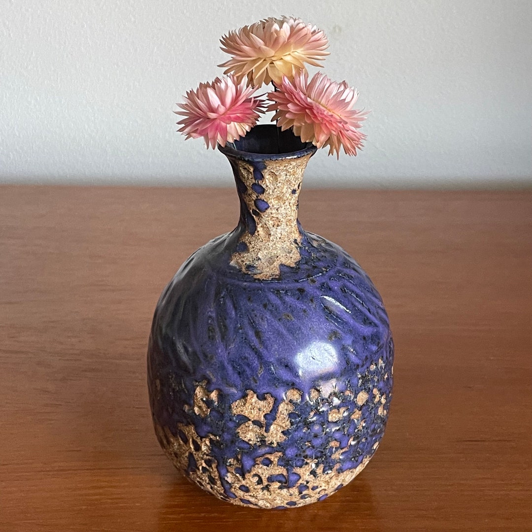 Vintage PURPLE Art Pottery Stoneware Weed Pot Vase, Violet, Studio ...