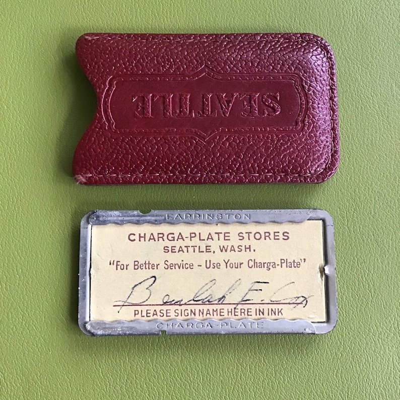 1950s Charga-plate Precursor to the Modern Credit Card | Etsy